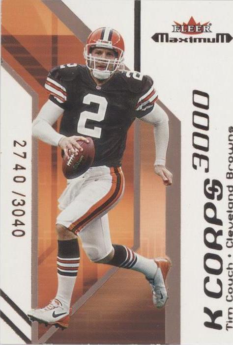2002 Fleer Maximum - K Corps Tim Couch #18 KC /3040 for sale online | eBay