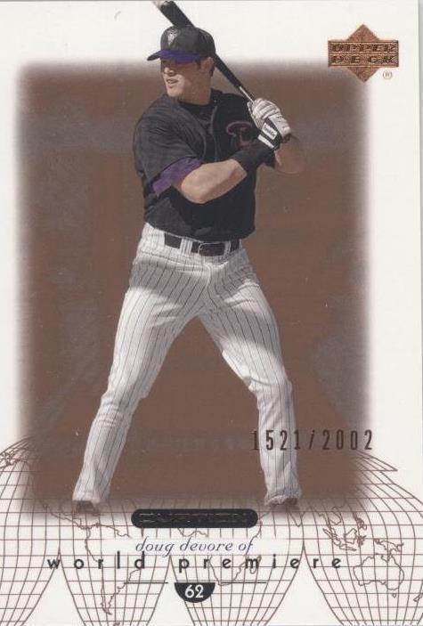 2002 Upper Deck Ovation - World Premiere Doug DeVore #67 /2002 (RC) for sale online | eBay