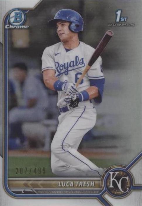2022 Bowman - Chrome Prospects Luca Tresh #BCP-136 Refractor /499 (RC ...