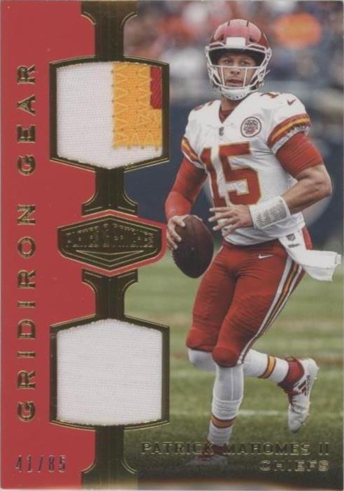 2018 Panini Plates & Patches - Gridiron Gear #GG-PM Patrick Mahomes II ...