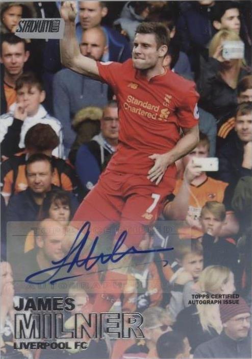 2016 Topps Stadium Club Premier League - Autographs #35 James Milner ...