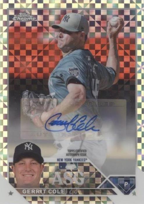 2023 Topps Chrome Update Series - 2023 All-Star Game Autographs X-Fractor #ASGA-GC Gerrit Cole ...