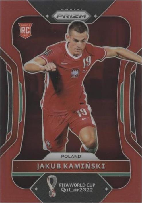 2022 Panini Prizm World Cup Qatar - Red Prizm #165 Jakub Kaminski /399 ...