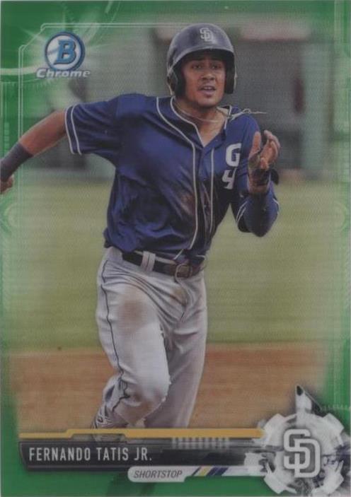 2017 Bowman Draft - Chrome Green Refractor #BDC-71 Fernando Tatís Jr ...