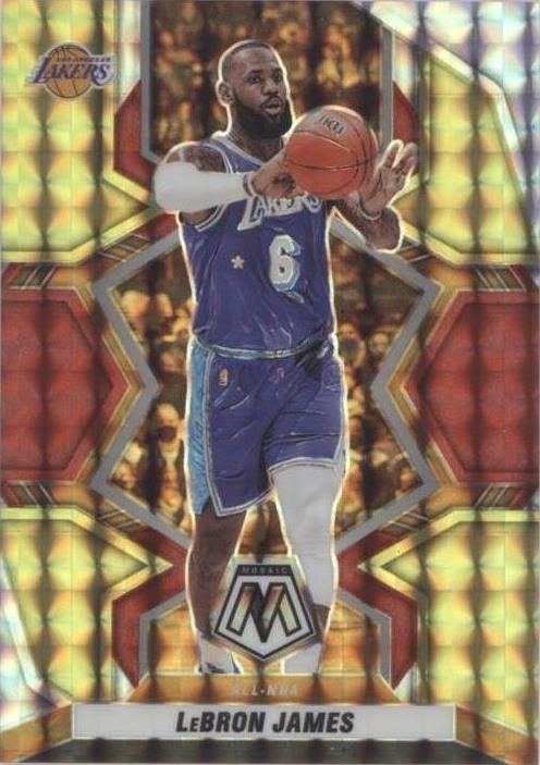 2021-22 Panini Mosaic - All NBA Choice Fusion Red & Yellow Prizm #286 ...