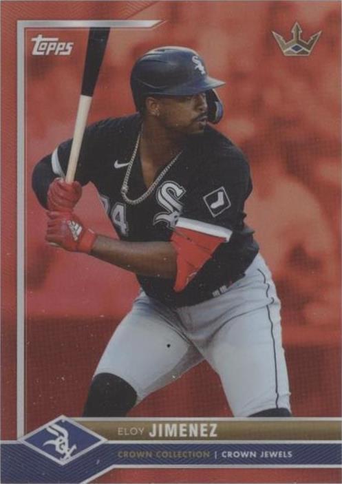 2022 Topps X Bobby Witt Jr. Crown Collection - Crown Jewel Eloy Jimenez #18 Red Rainbow ...