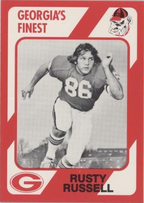 1989 Collegiate Collection Georgia Bulldogs - Rusty Russell #152 (RC ...