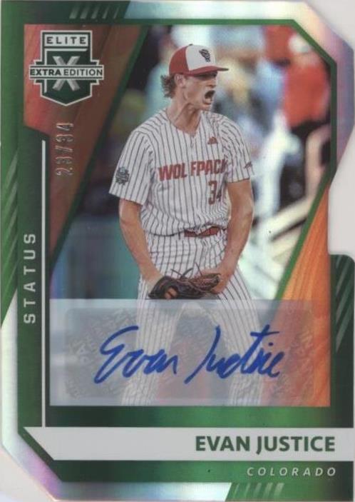 2021 Panini Elite Extra Edition - Status Signatures Die-Cut #140 Evan ...