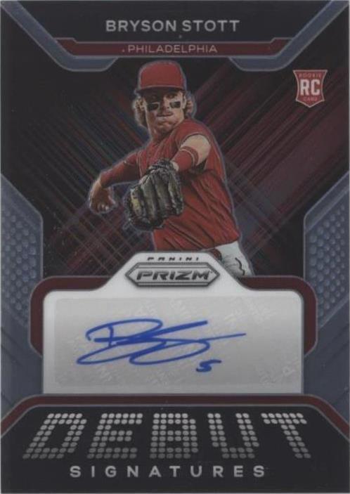 2022 Panini Prizm - Debut Signatures Bryson Stott #DS-BS (AU, RC) for ...
