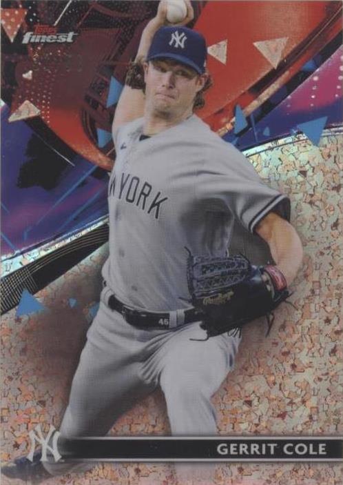 2021 Topps Finest - Rose Gold Mini-Diamond Refractor #58 Gerrit Cole ...
