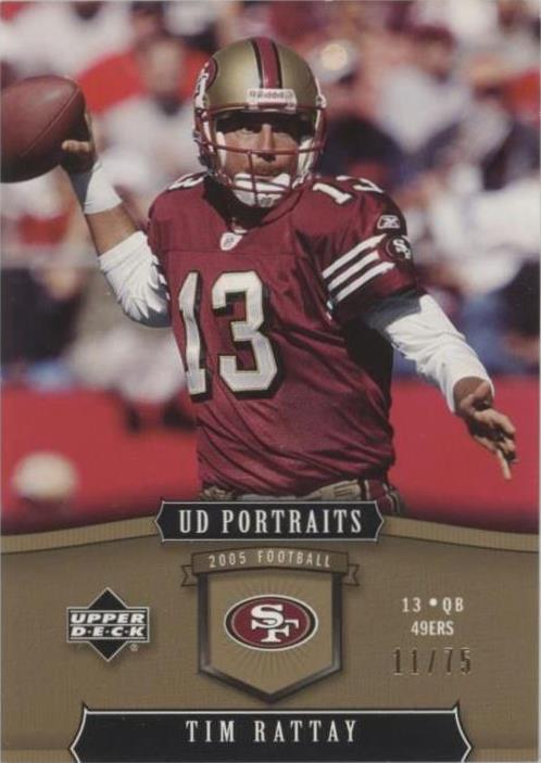 2005 Upper Deck Portraits - Gold #82 Tim Rattay /75 for sale online | eBay