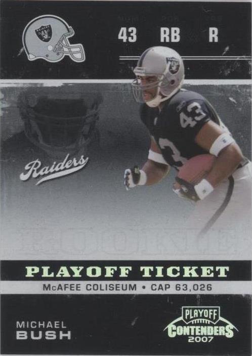 2007 Playoff Contenders - Playoff Ticket #200 Michael Bush /99 (RC) for ...