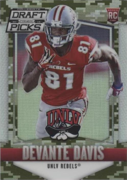 2015 Panini Prizm Collegiate Draft Picks - Devante Davis #176 Camo ...