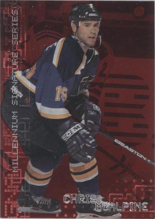 1999-00 In the Game Be A Player Millennium Signature Series - Ruby #207 Chris McAlpine /1000 for ...