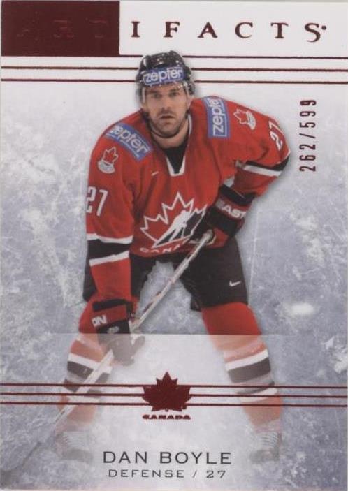 2014-15 Upper Deck Artifacts - Ruby #82 Dan Boyle /599 for sale online ...