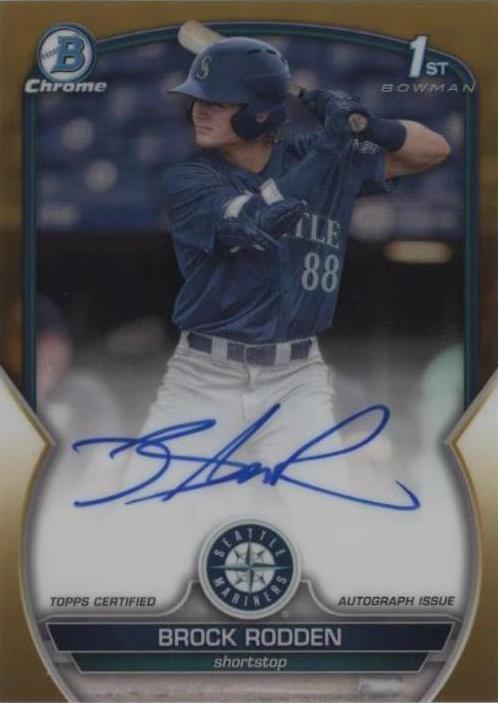 2023 Bowman Draft - Chrome Prospect Autographs Brock Rodden #CDA-BR ...