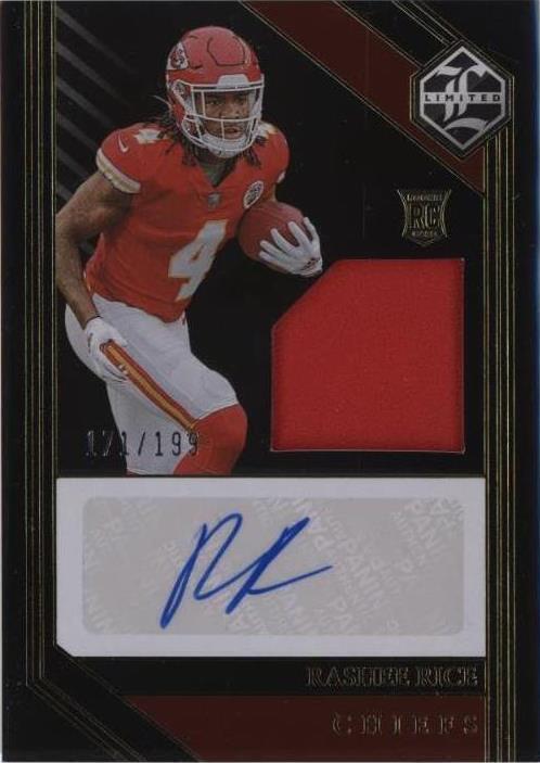 2023 Panini Limited - Rookie Patch Autographs Rashee Rice #129 /199 (AU ...