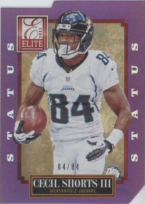 2013 Panini Elite - Cecil Shorts #47 Status Purple Die-Cut /84 for sale ...