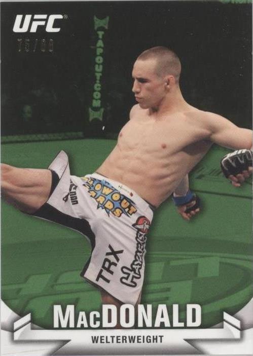 2013 Topps UFC Knockout - Rory MacDonald #91 Green /88 for sale online ...
