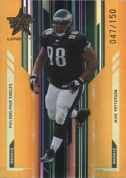 2005 Leaf Rookies & Stars Longevity - Gold #110 Mike Patterson /150 (RC) for sale online | eBay