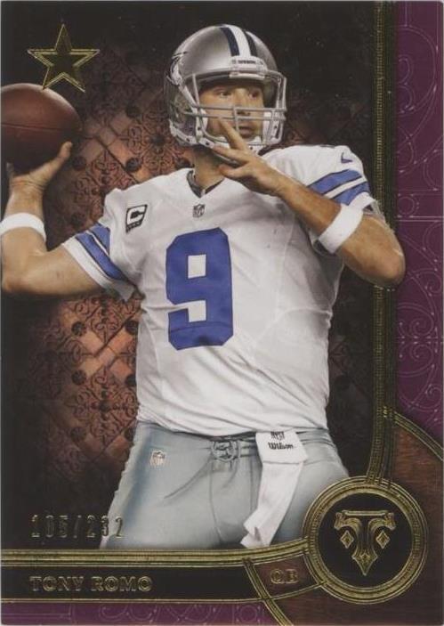 2015 Topps Triple Threads - Tony Romo #41 Purple /232 for sale online ...