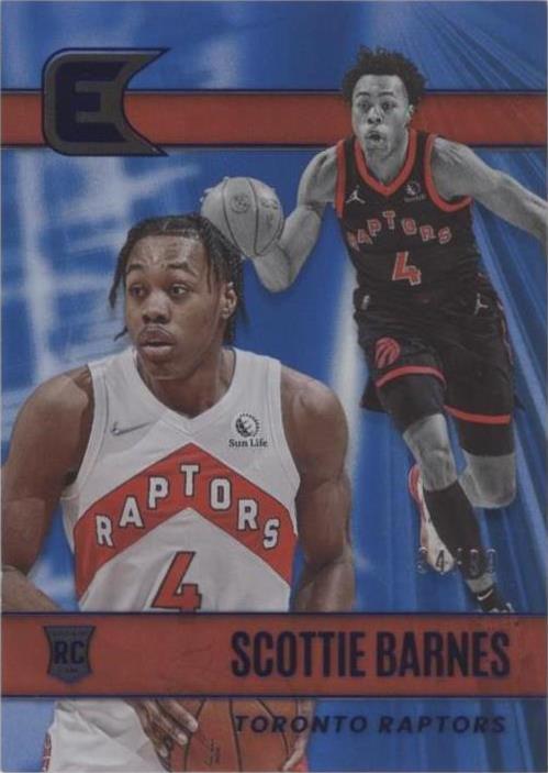 2021-22 Panini Chronicles - Essentials Blue #332 Scottie Barnes /99 (RC ...