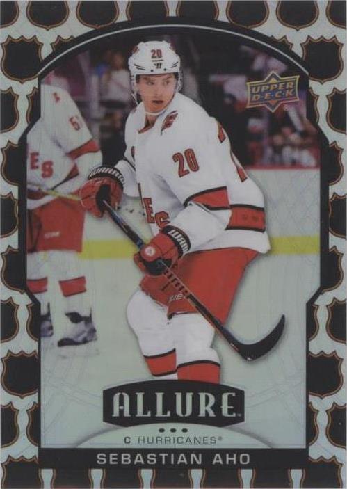 2020-21 Upper Deck Allure - 1945 NHL Shield #56 Sebastian Aho /45 for ...