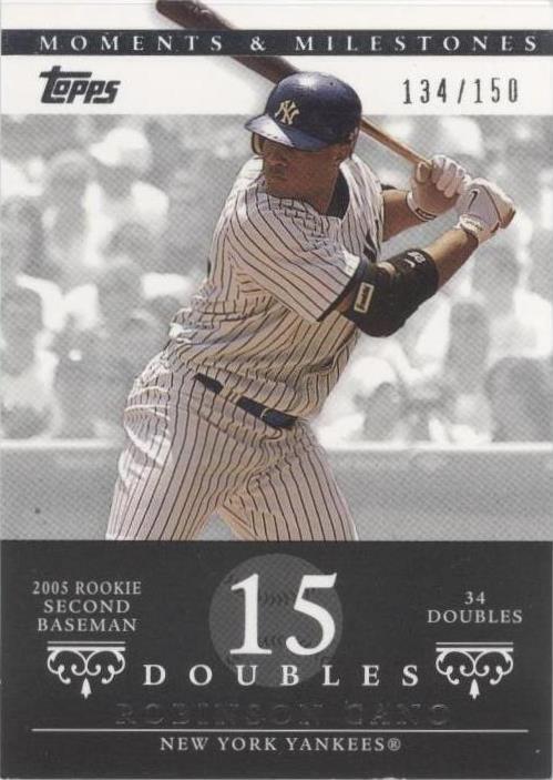 2007 Topps Moments & Milestones - Robinson Cano #157-15 2005 Rookie ...