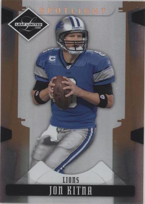 2008 Leaf Limited - Jon Kitna #34 Spotlight Bronze /125 for sale online ...