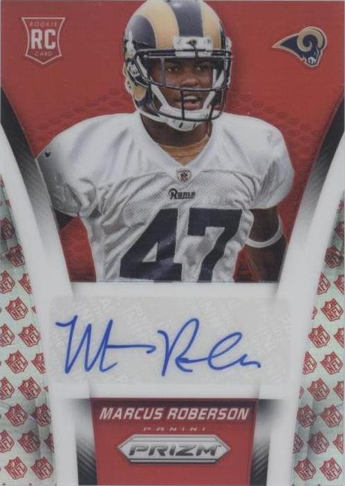 2014 Panini Prizm - Autographed Rookie NFL Shield Logo Prizm #AR-MR Marcus Roberson /50 (AU) for ...