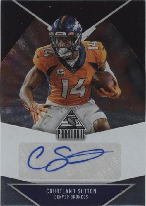 2022 Panini Chronicles - Paramount Signatures Courtland Sutton #PAR-COS ...