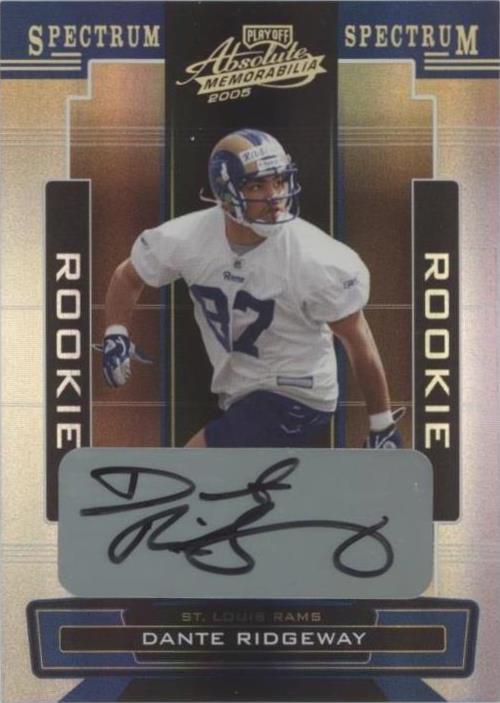 2005 Playoff Absolute Memorabilia - Spectrum Gold Autographs #184 Dante ...