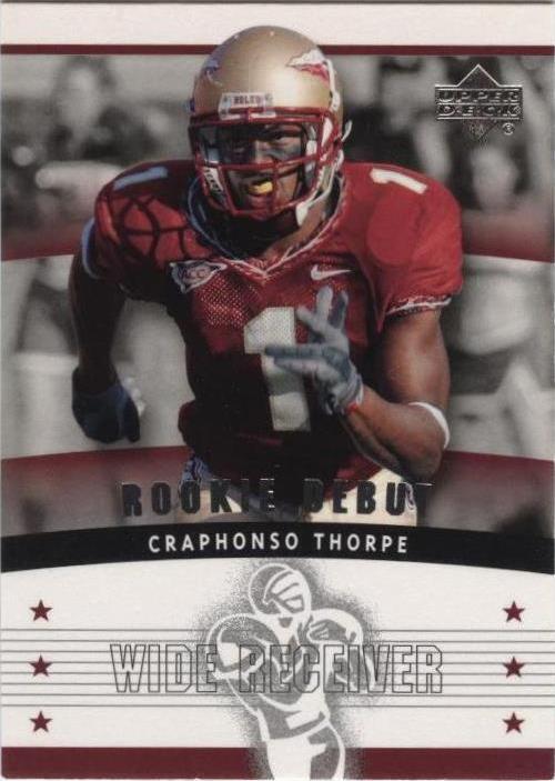 2005 Upper Deck Rookie Debut - Craphonso Thorpe #119 (RC) for sale ...