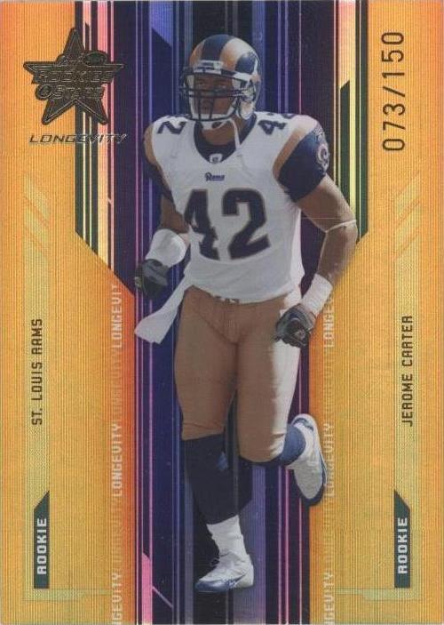 2005 Leaf Rookies & Stars Longevity - Gold #200 Jerome Carter /150 (RC) for sale online | eBay
