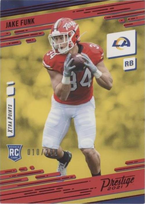 2021 Panini Prestige - Rookies Xtra Points Red #299 Jake Funk /299 (RC ...