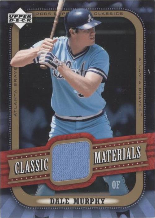 2005 Upper Deck Classics - Classic Materials #MA-DM Dale Murphy (MEM ...