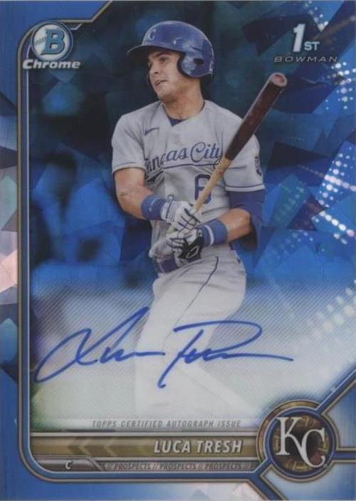 2022 Bowman Sapphire Edition - Chrome Prospects Autograph Luca Tresh # ...