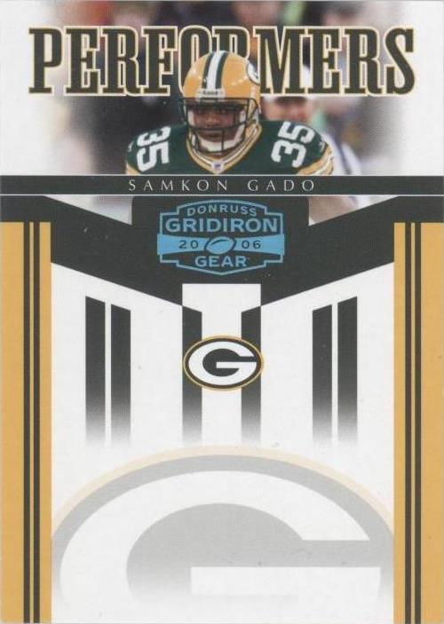 2006 Donruss Gridiron Gear - Performers Platinum #PR-34 Sam Gado /25 ...