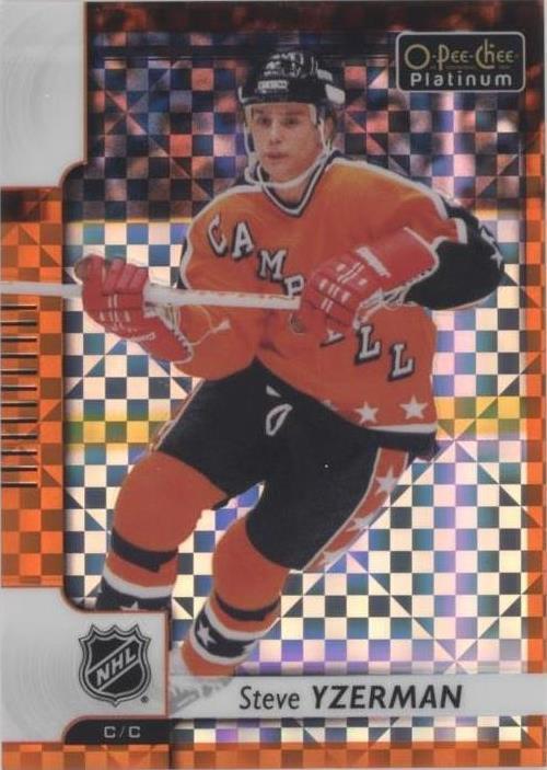 2017-18 O-Pee-Chee Platinum - Legends Orange Checkers #146 Steve ...