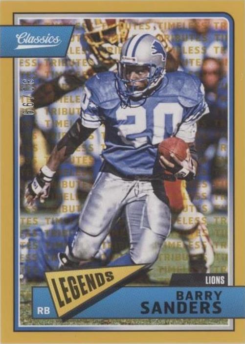 2018 Panini Classics - Legends Timeless Tributes Gold #128 Barry ...