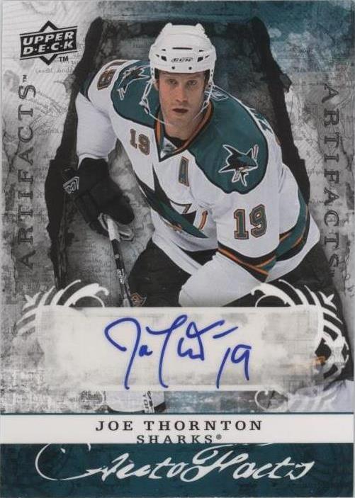 2008-09 Upper Deck Artifacts - Autofacts #AF-TJ Joe Thornton (AU) for ...