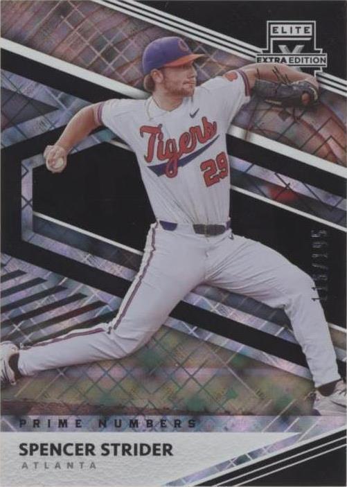 2020 Panini Elite Extra Edition - Spencer Strider #133 Prime Numbers A ...