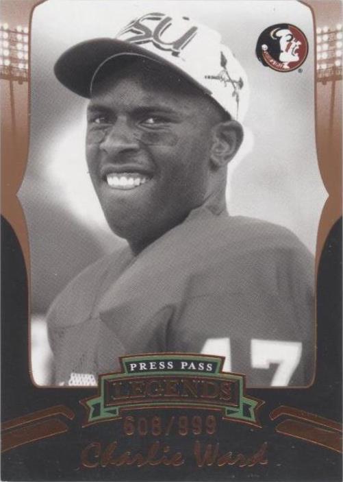 2006 Press Pass Legends - Bronze #B60 Charlie Ward /999 for sale online ...