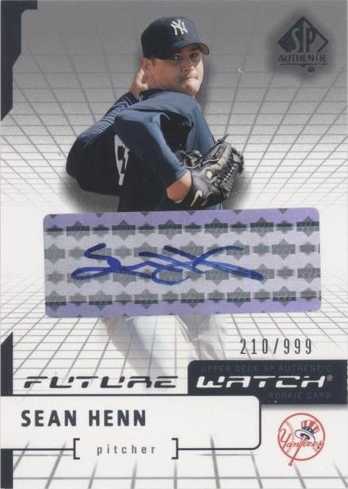 2004 SP Authentic - Future Watch Sean Henn #129 Autographs /999 (AU ...