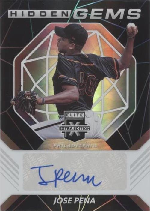 2021 Panini Elite Extra Edition - Hidden Gems Jose Pena #HG-JP Black ...