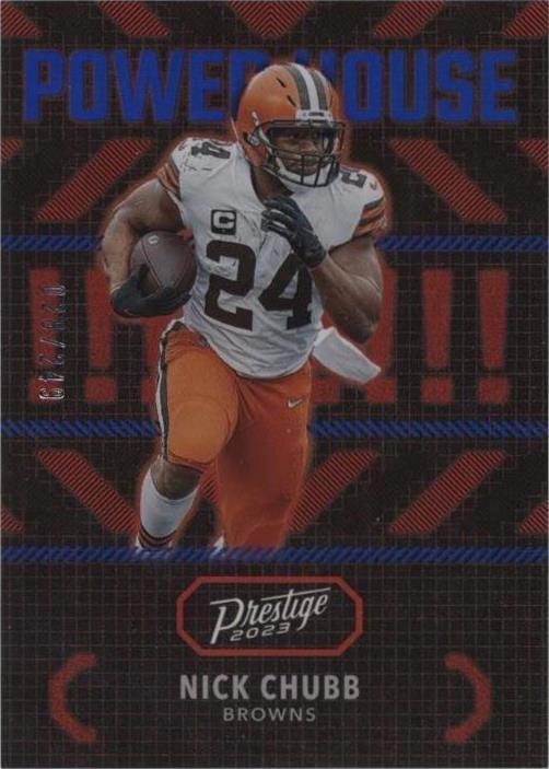 2023 Panini Prestige - PowerHouse Nick Chubb #PH-10 Xtra Points Blue ...