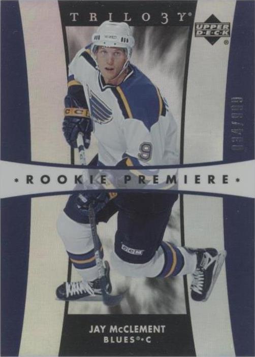 2005-06 Upper Deck Trilogy - Rookie Premiere #215 Jay McClement /999 ...