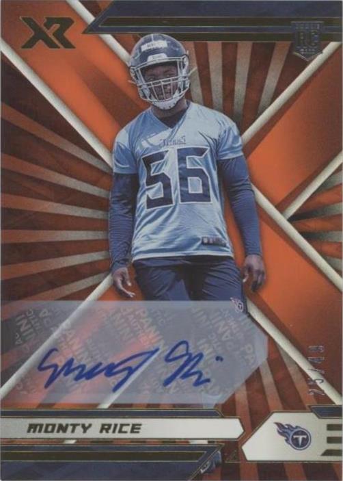 2021 Panini XR - Rookies Orange Autographs #167 Monty Rice /49 (AU, RC ...