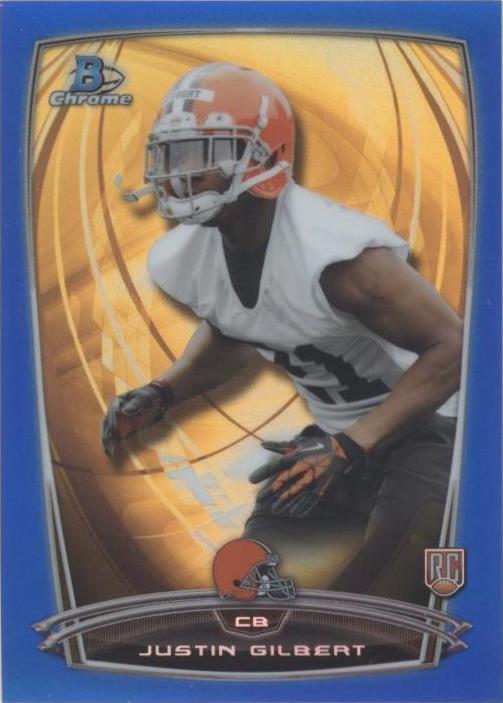2014 Bowman Chrome - Blue Refractor #216 Justin Gilbert /199 (RC) for ...