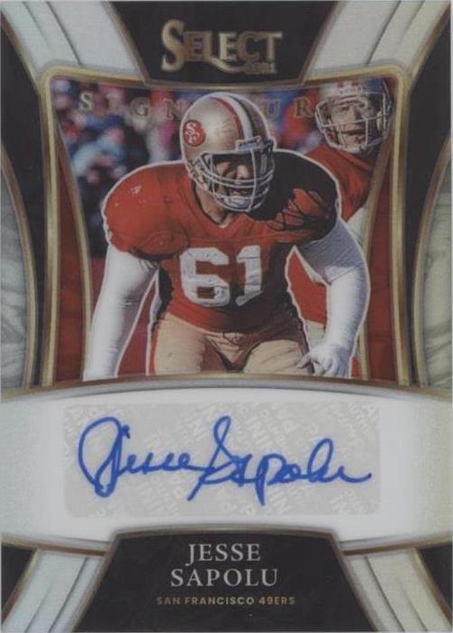 2021 Panini Select - Select Signatures #SSP-JSA Jesse Sapolu (AU) for ...